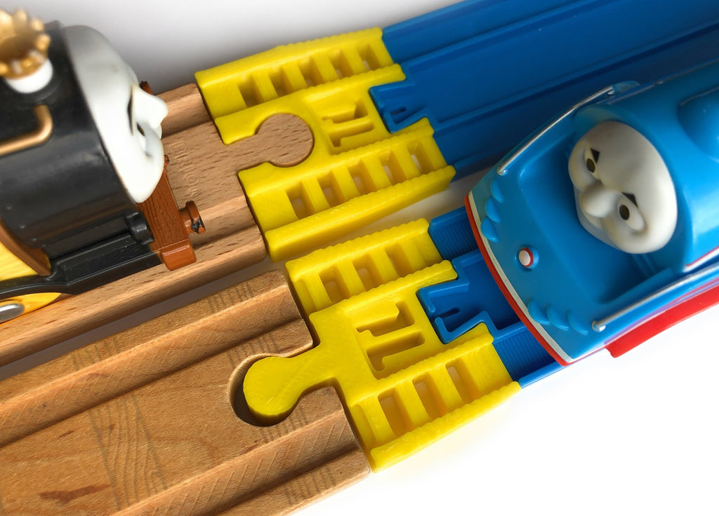 TrainLab Wooden Railway to Plarail Train Track Adapters